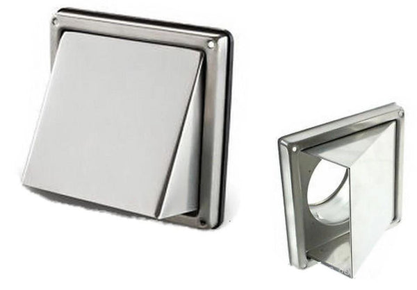 Steel Cowl Grille External Wall 4" 5" 6" – Fans4less
